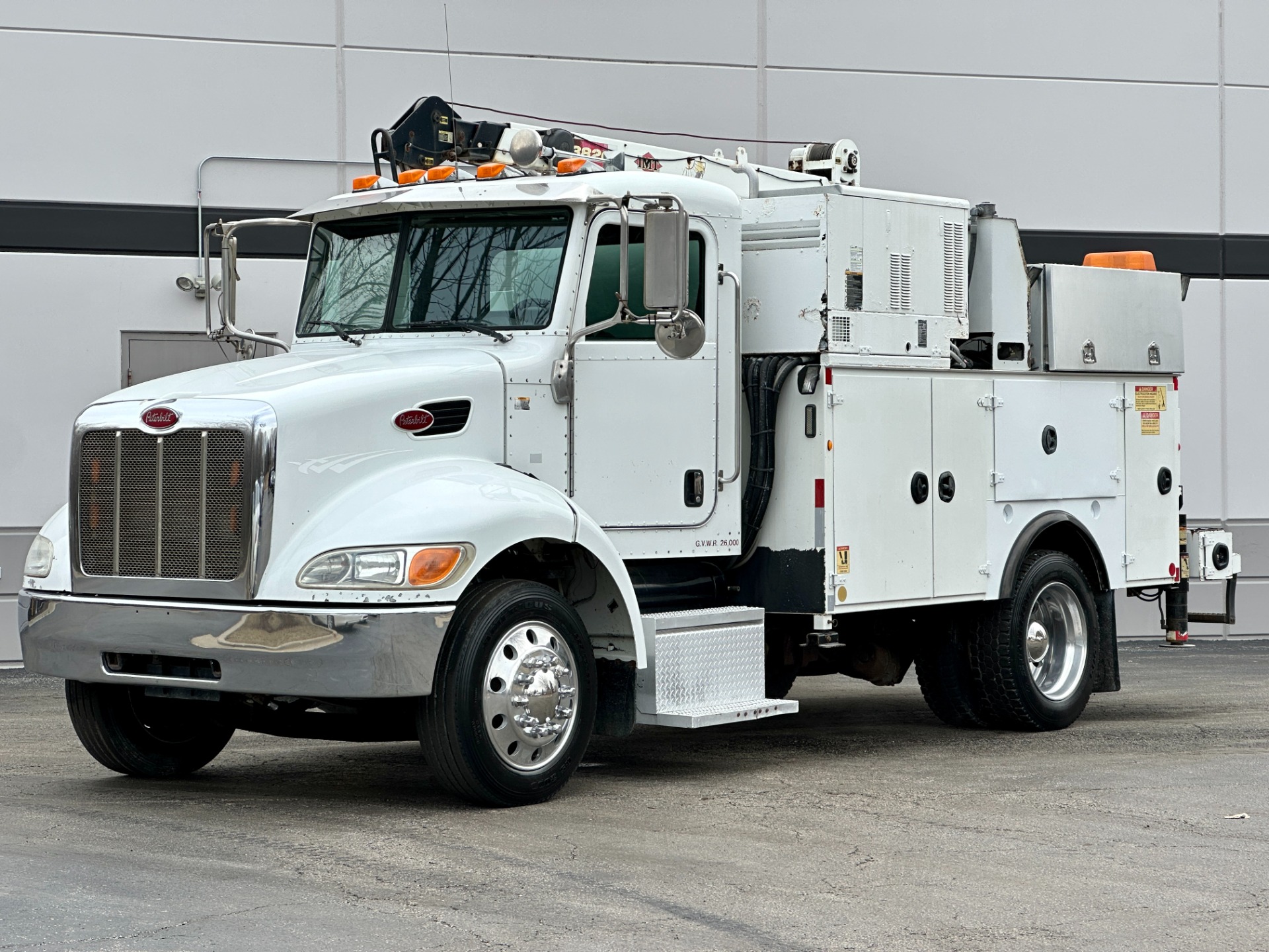 Used 2012 Peterbilt 337 Service Truck-Generator-Compressor-IMT Crane ...