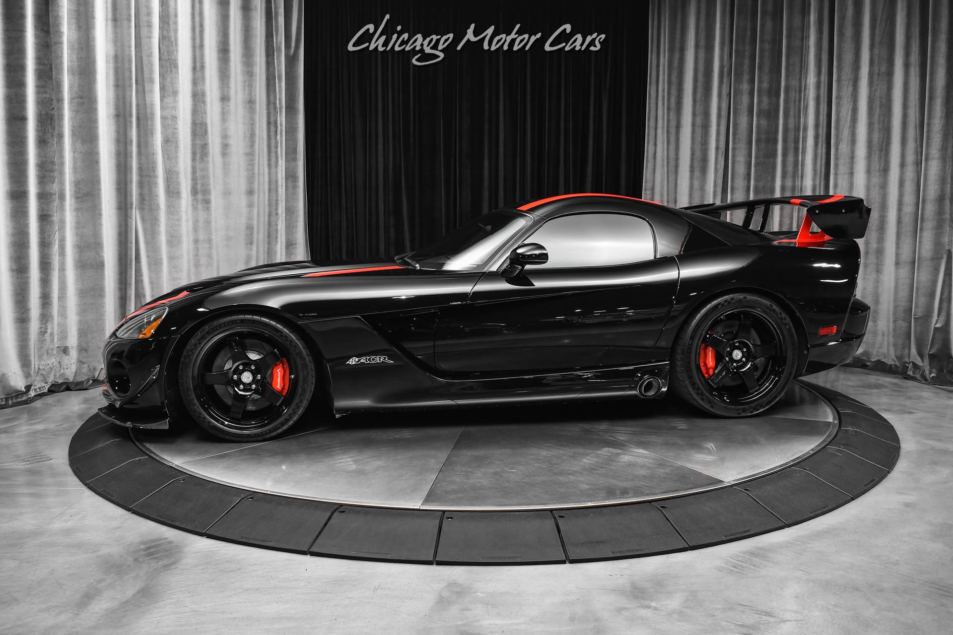 Used 2008 Dodge Viper SRT-10 RARE ACR COUPE! Black w/ Red Driver Stripe ...