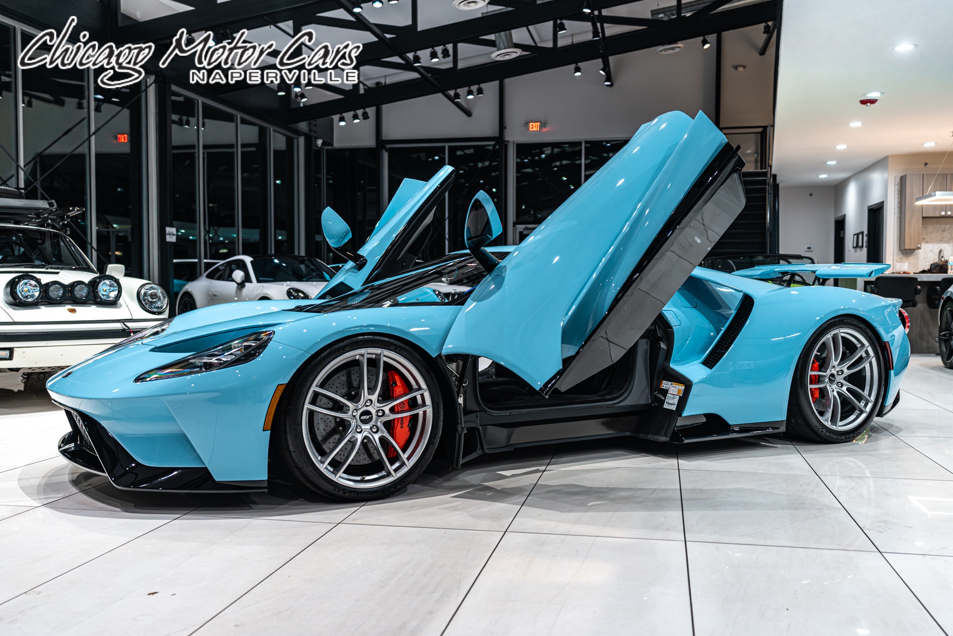 Used 2018 Ford GT Extended Color Palette 2 Gulf Blue Only 3k Miles RARE ...