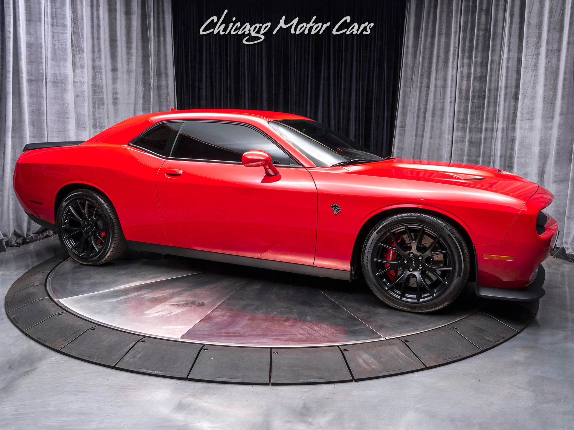 Red Challenger Black Rims