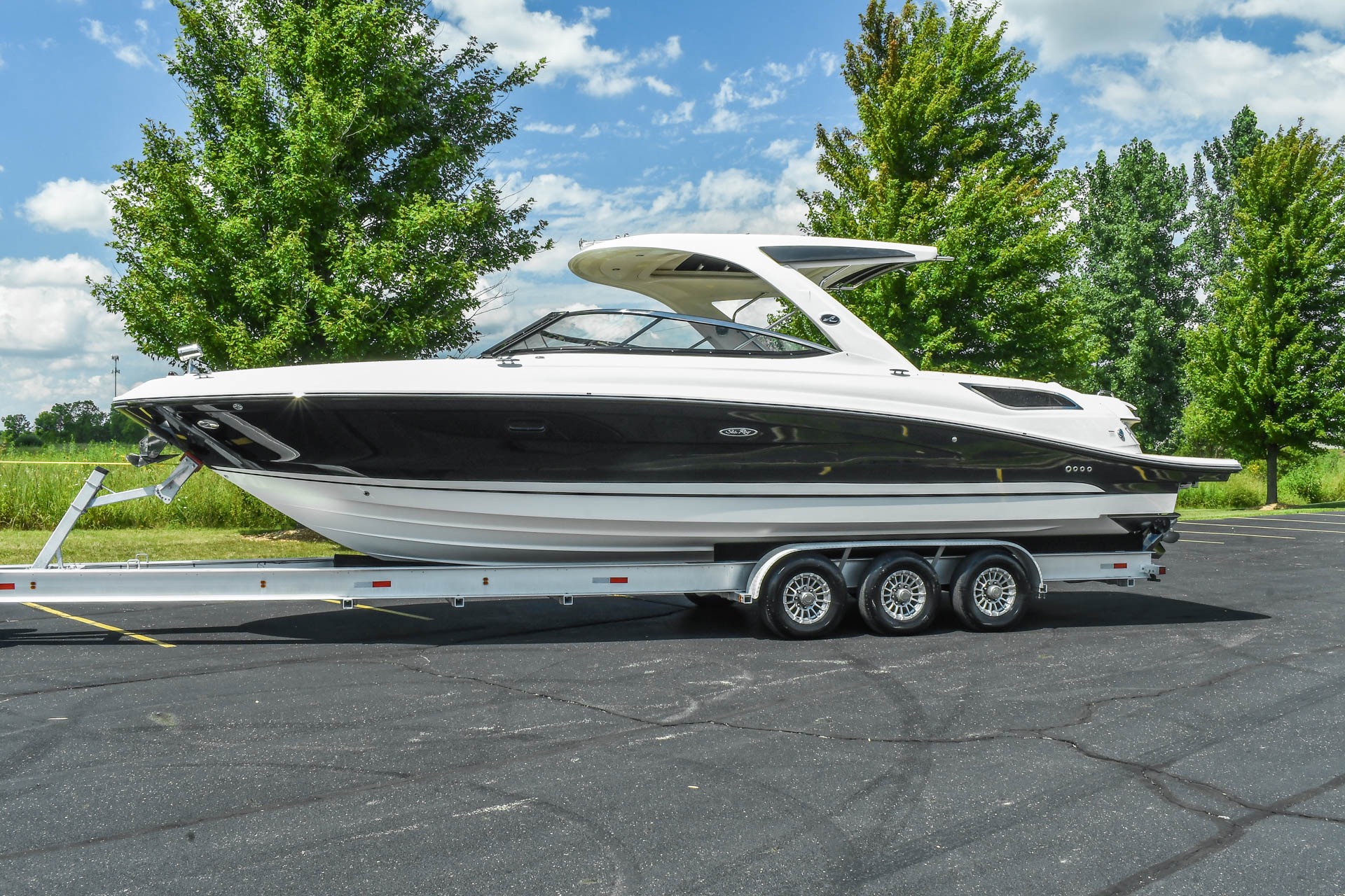 Used 2017 Sea Ray 350SLX 35 Boat ONLY 167 Hours! DUAL 8.2 Mercury V8 ...
