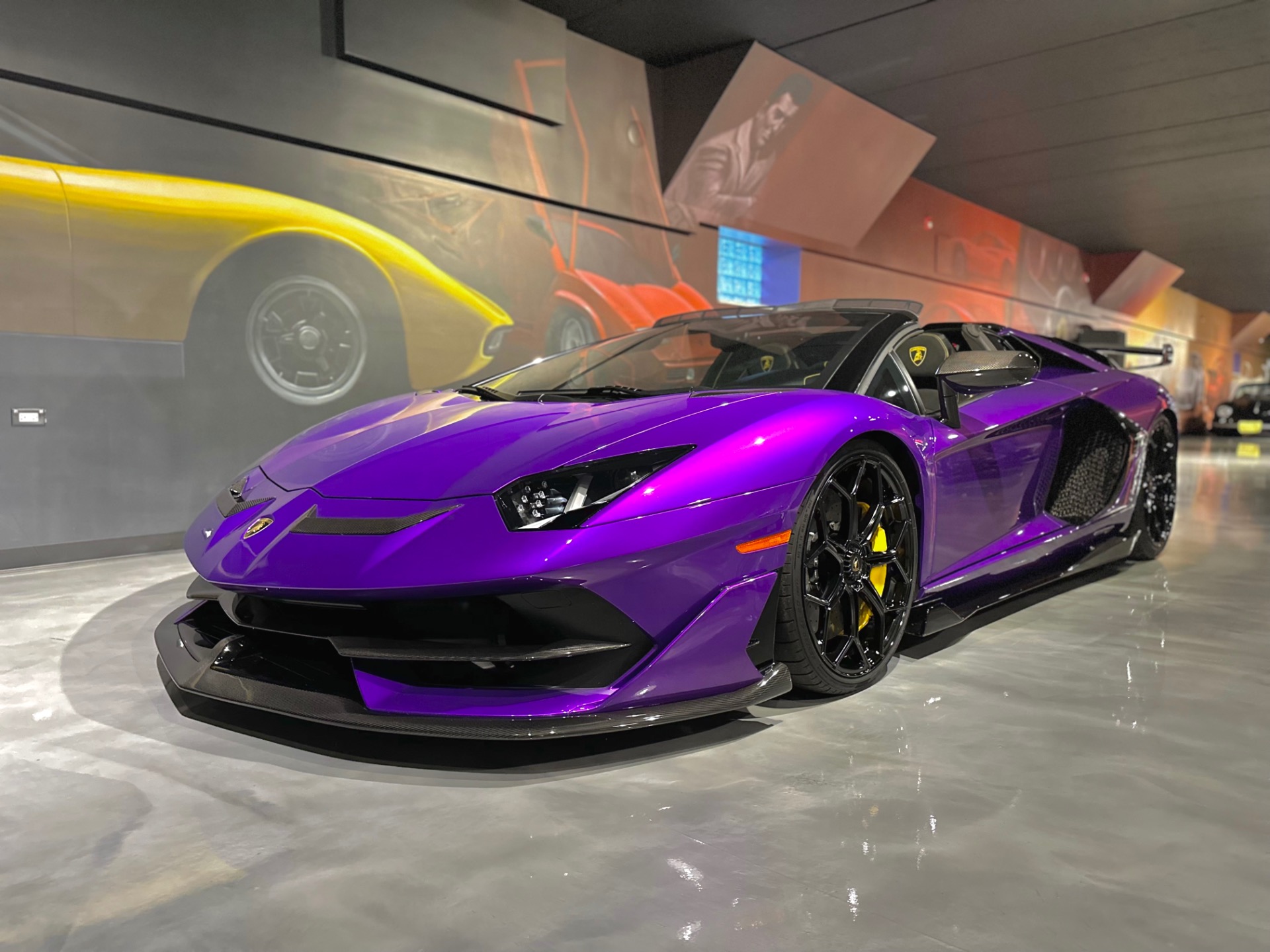 Purple Lamborghini Aventador Police Car